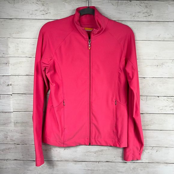 Jackets & Coats | Lucy Pink Fitted Zip Up Athletic Jacket | Poshmark